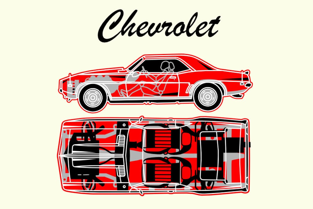 Chevrolet Camaro Svg Multilayer Laser Cut File - Etsy