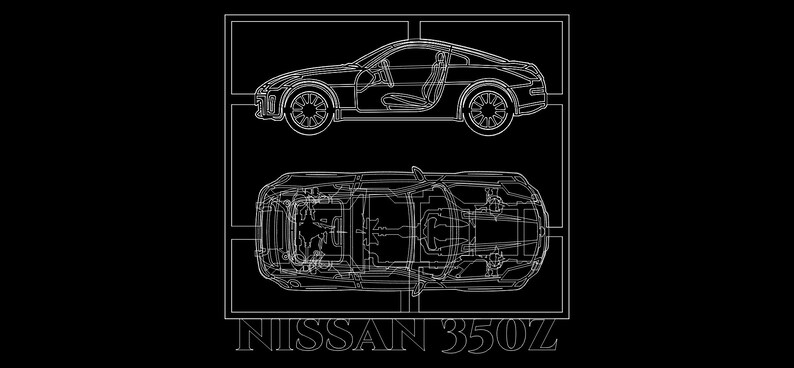 Nissan 350Z Svg Multilayer Digital File - Etsy