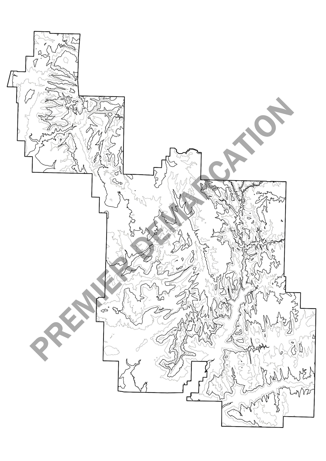 Zion National Park SVG PNG Topographic Map Contour Map Minimalist Map ...