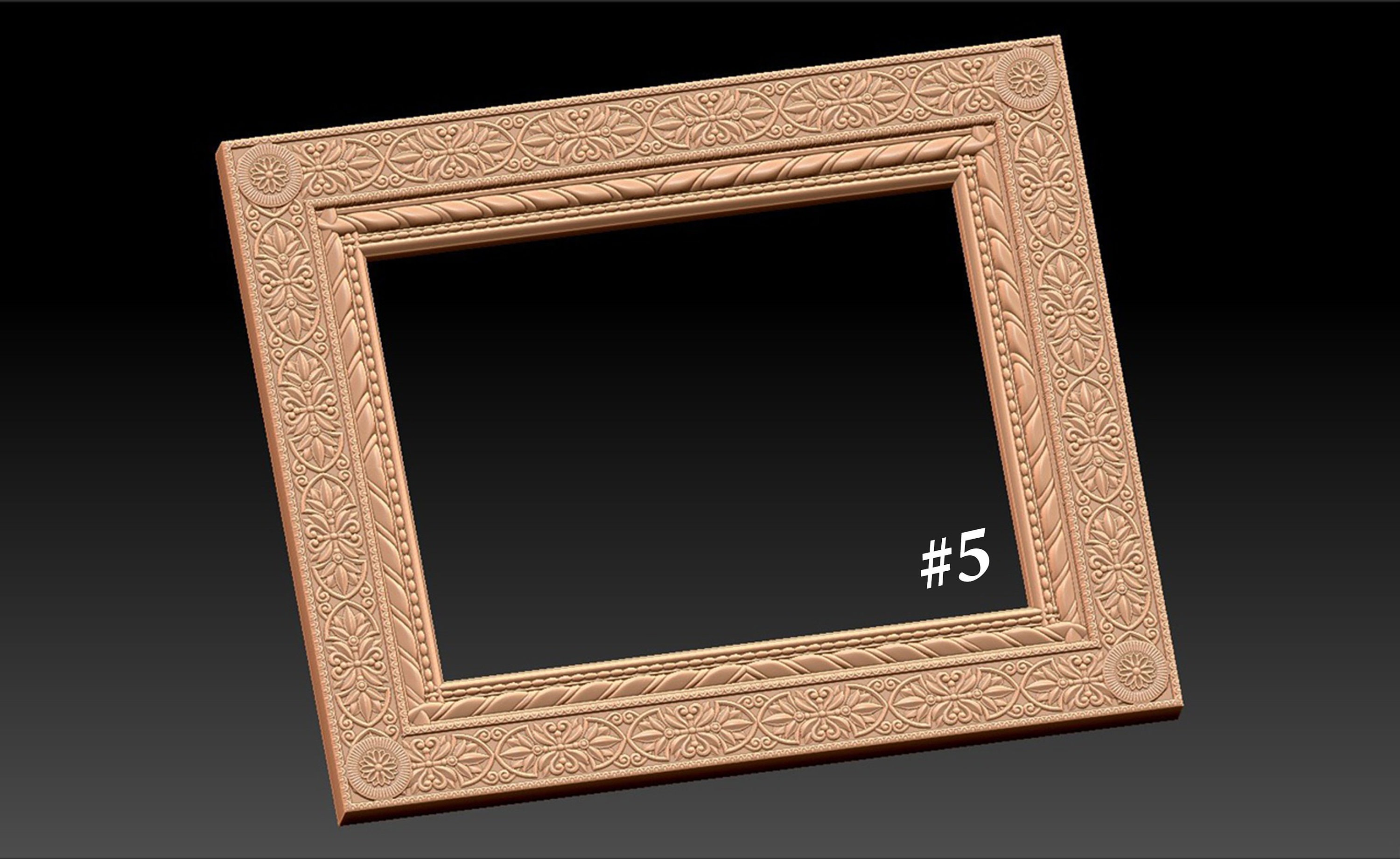 Wooden TV Frame for Wall, Carved Television Frame, TV Framing ...