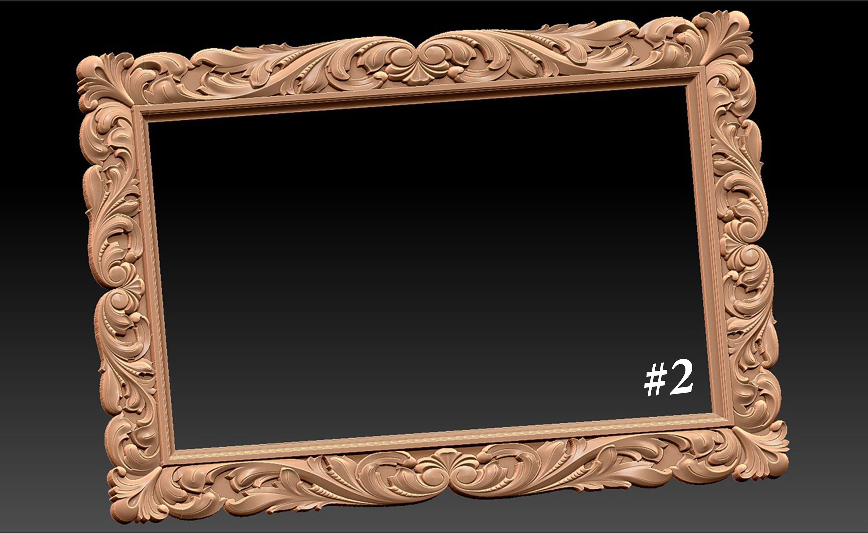 Wooden TV Frame for Wall, Carved Television Frame, TV Framing ...