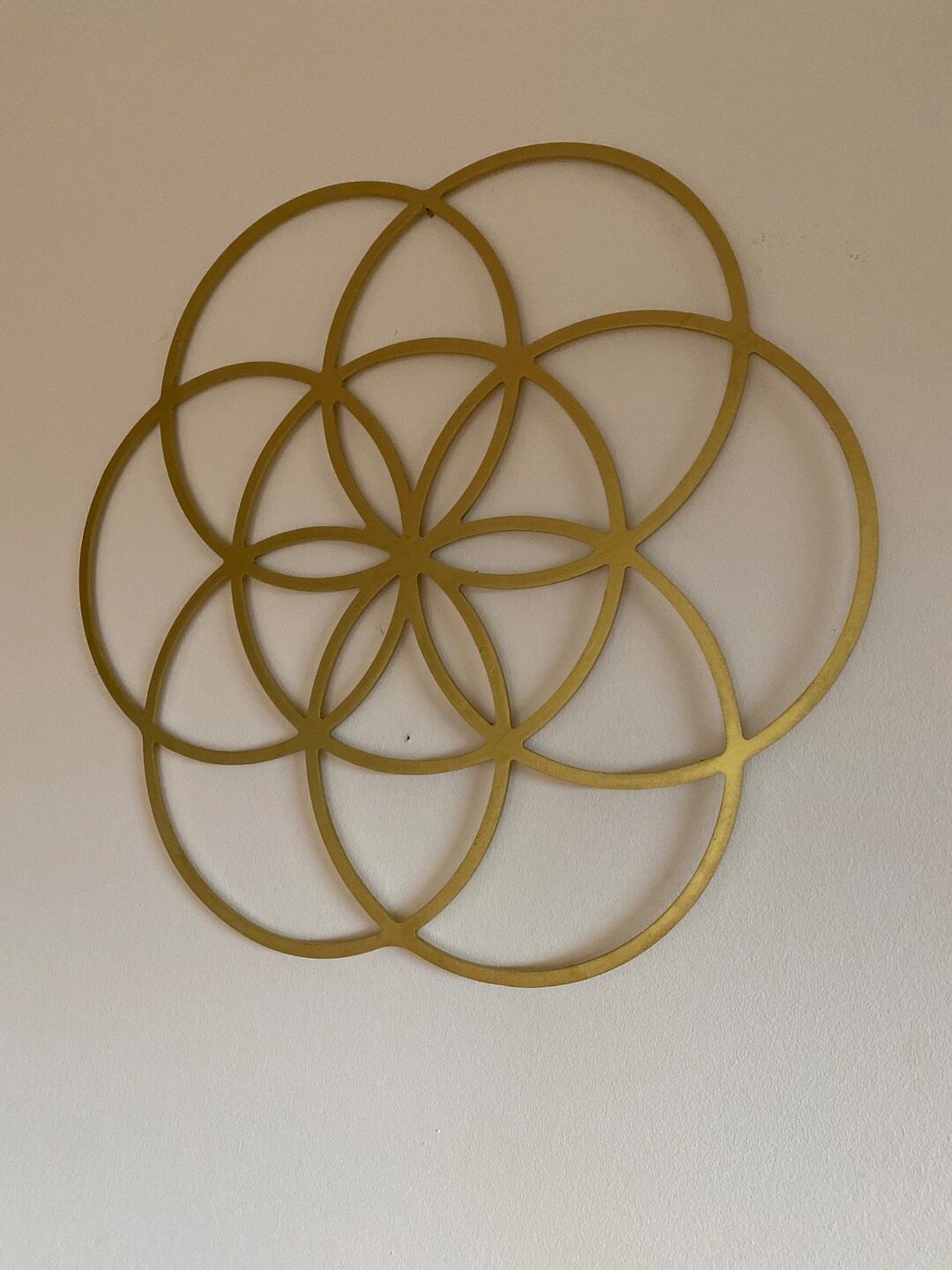 FLOWER TORUS Made of Metal in Gold - Etsy