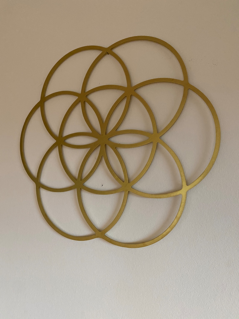 FLOWER TORUS Made of Metal in Gold - Etsy