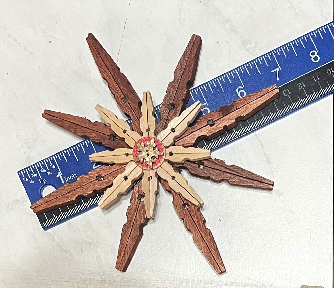 Christmas Clothespin Star Snowflake - Etsy