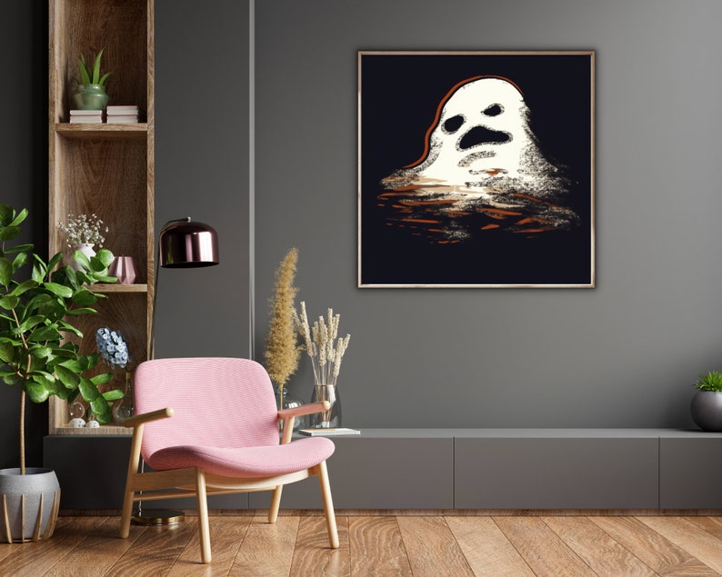 Dark Boo Wall Art Scary Wall Art Digital Spooky Wall Art - Etsy