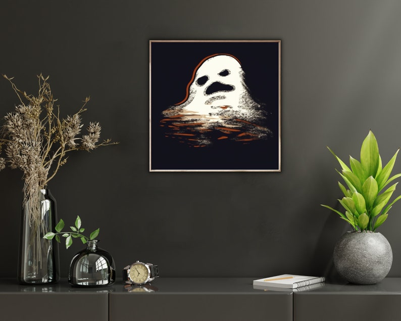 Dark Boo Wall Art Scary Wall Art Digital Spooky Wall Art - Etsy