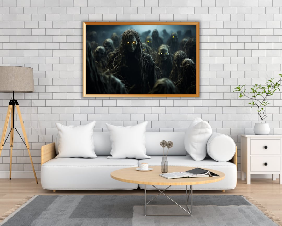 Spooky Ghost Art, Horror Art Print Digital Wall Art, Gothic Wall Art ...