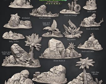 3D Beach Terrain Stl's - Beach Core Set - Etsy