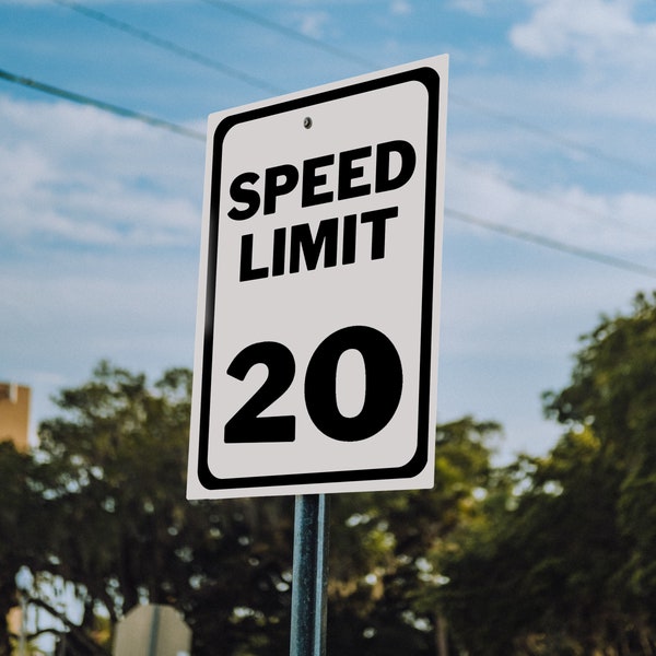 Speed Limit Sign - Etsy