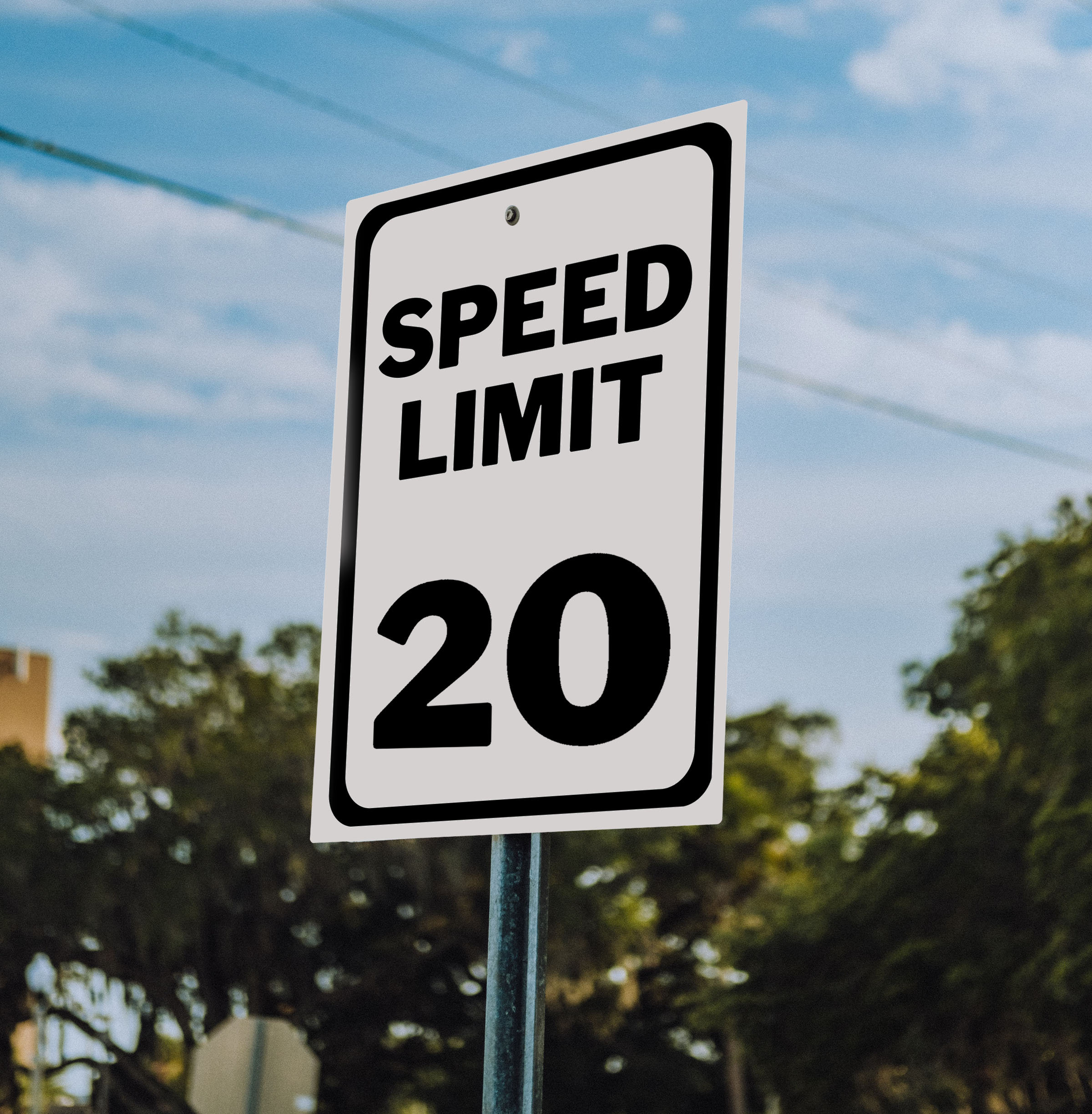 Cartoon Speed Limit Sign