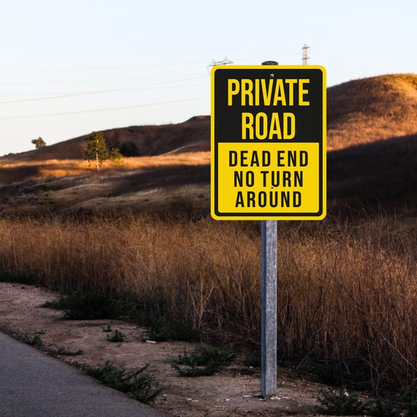 Private Driveway No Turn Around Sign - Etsy