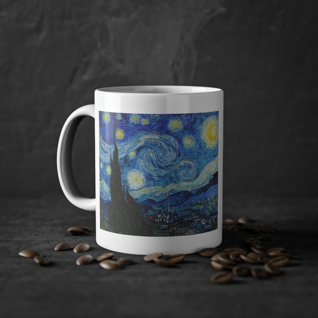 The Starry Night Vincent Van Gogh 1889 Ceramic Cup Famous Art - Etsy