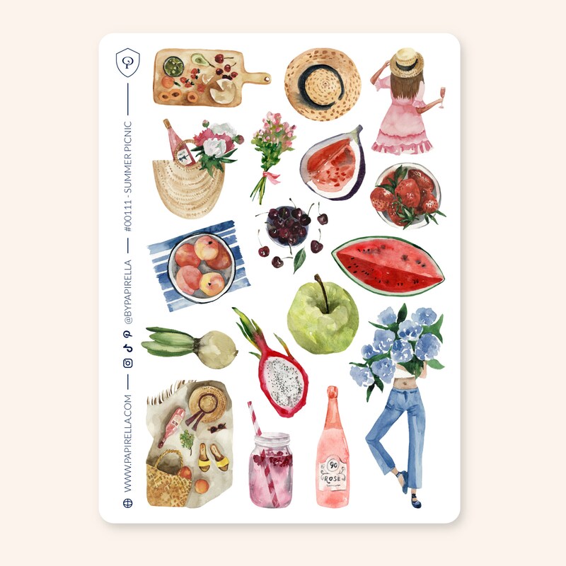 Summer Aesthetic Stickers - Etsy