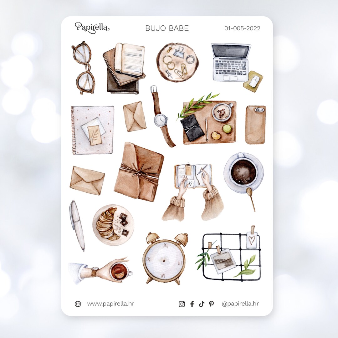 BUJO BABE Sticker Sheet / Bullet Journal Stickers, Planner Stickers ...