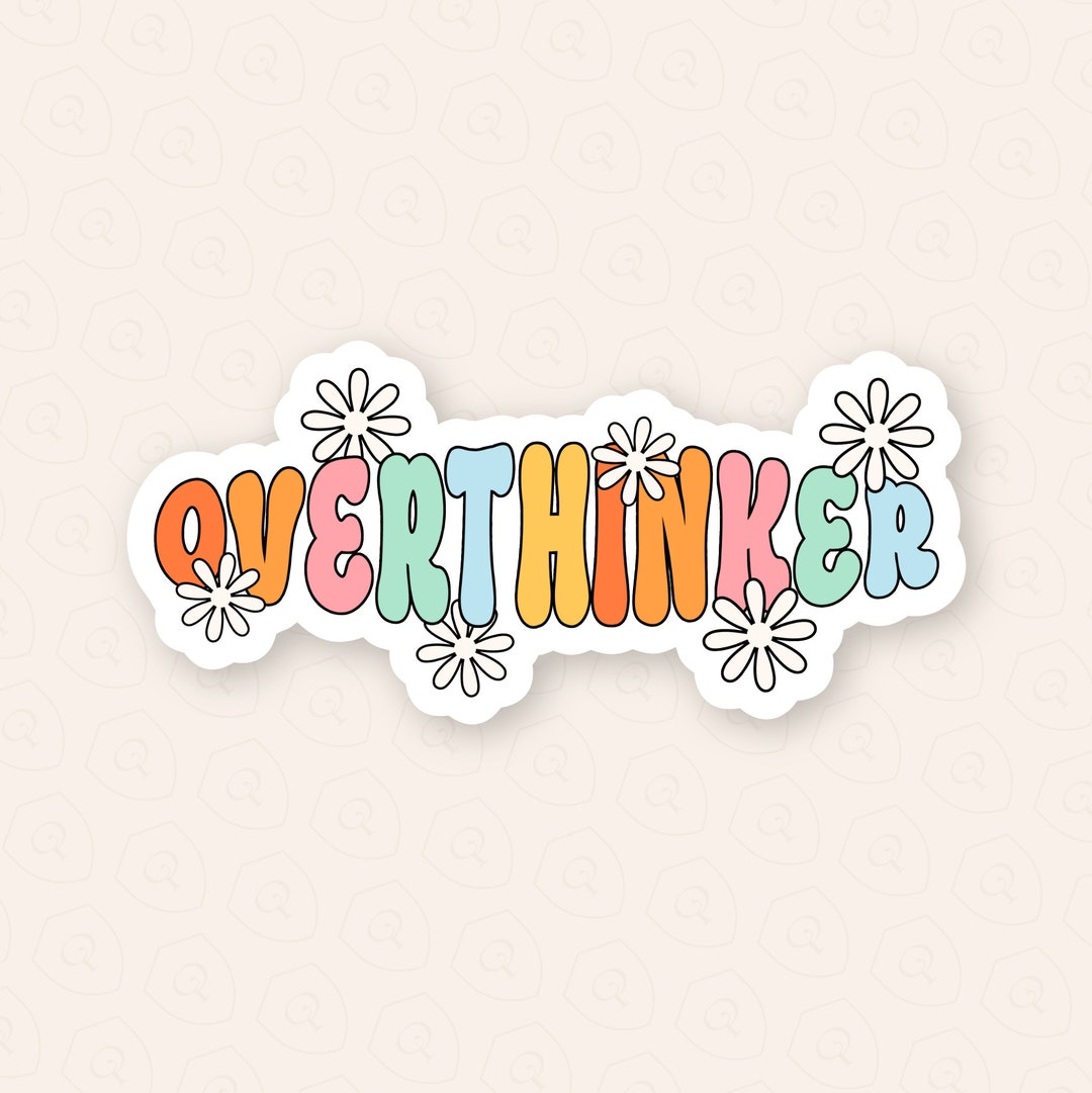 OVERTHINKER Die-cut Sticker / Bujo Stickers, Planner Stickers, Vinyl ...