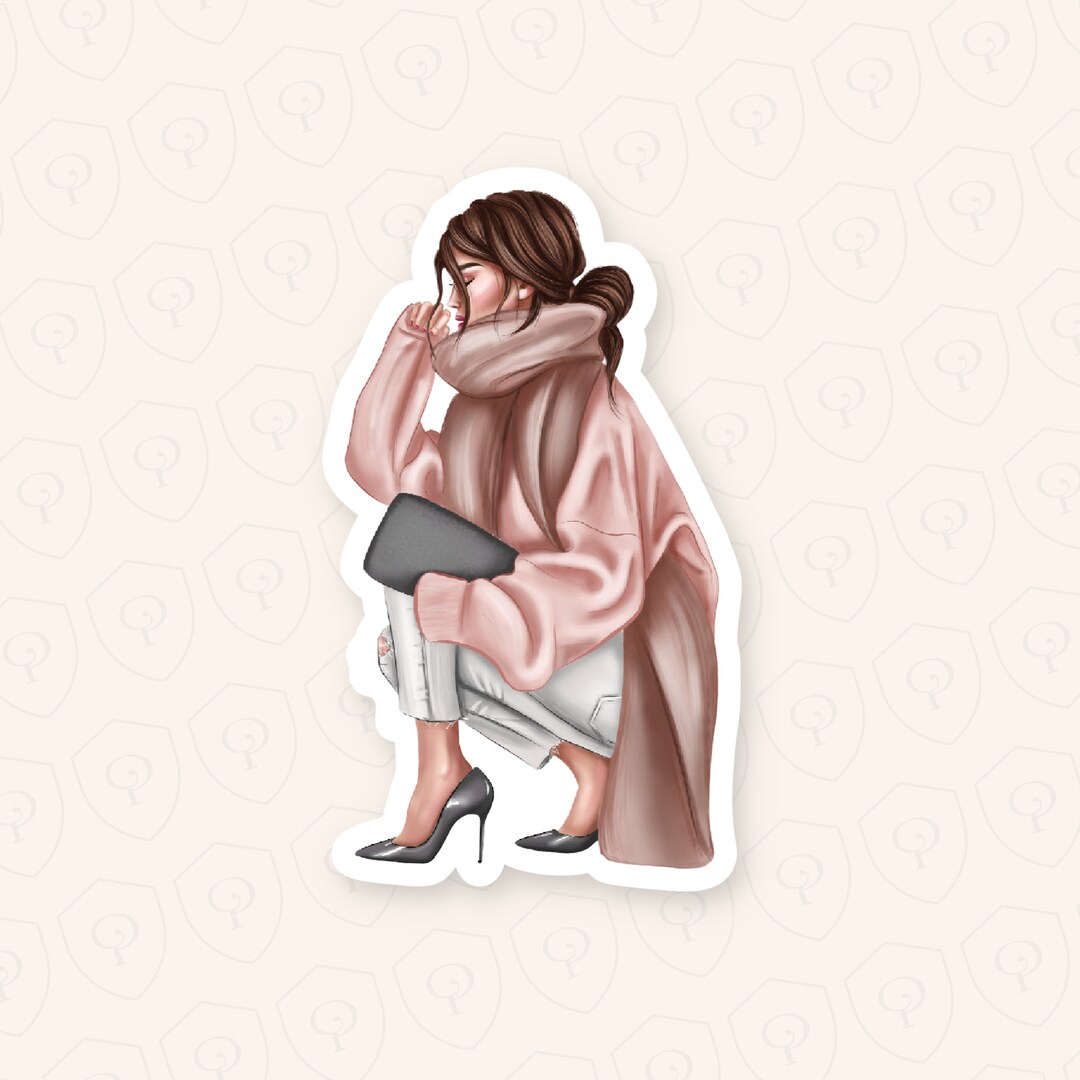 COZY GLAM GIRL Die-cut Sticker / Bullet Journal Stickers, Planner ...