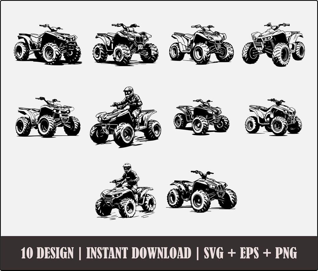 Atv SVG / Atv silueta svg / Quad bike svg / Atv bike svg / - Etsy España