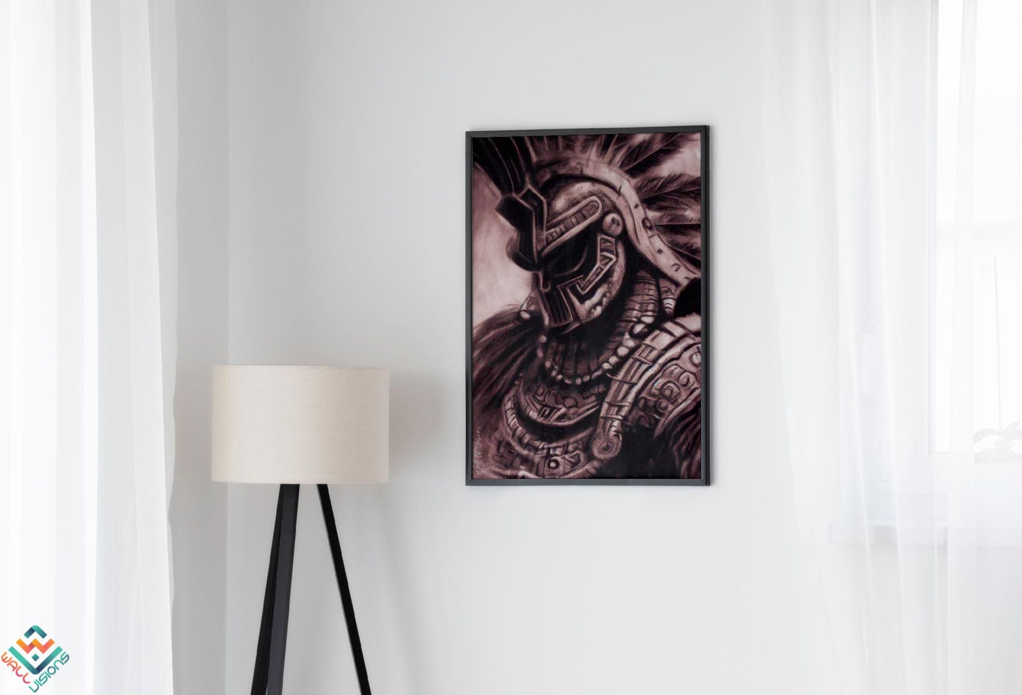 Aztec Warrior Aztec Fantasy Wall Art Fantasy Art Print Warrior Wall Art ...
