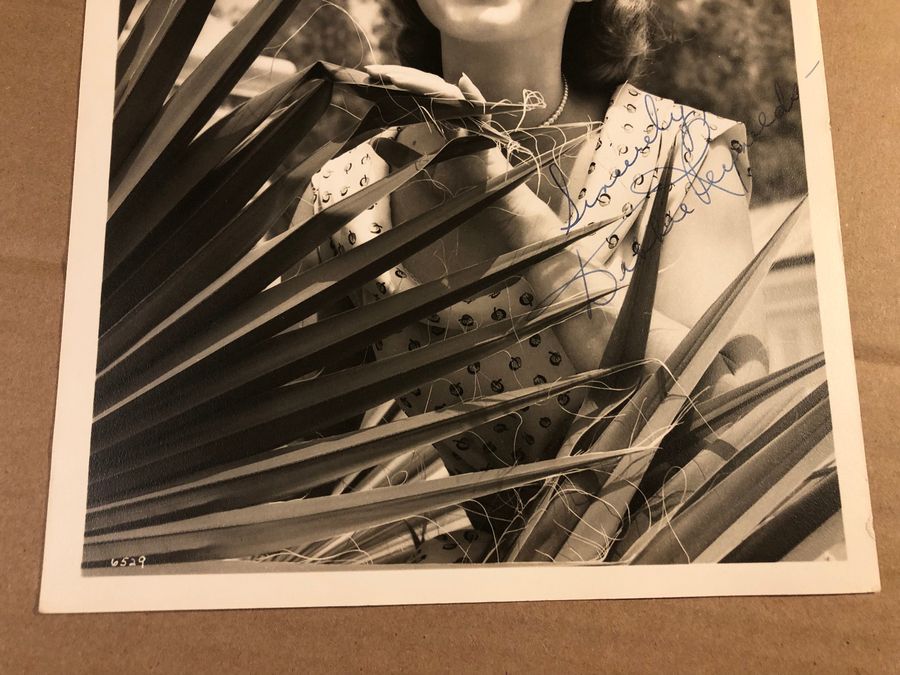Debbie Reynolds Rare Very Early Autographed 8/10 Photo 40s/50s Singin ...