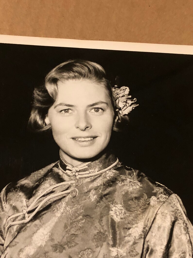 Ingrid Bergman Rare Original Autographed 8/10 Photo Inn Sixth Happiness ...