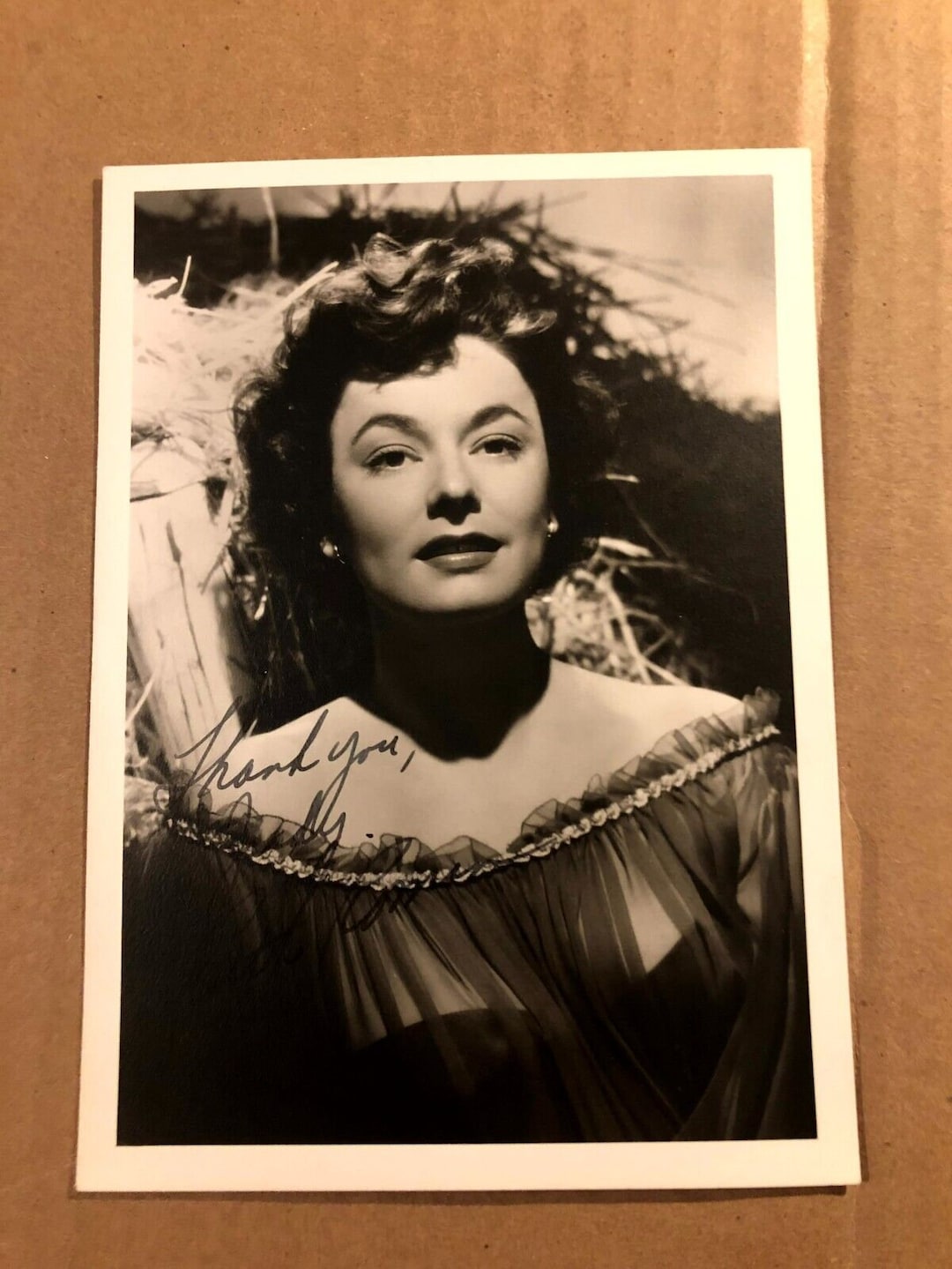 Ruth Roman Beautiful Rare Early Autographed Photo 40s/50s Strangers on ...