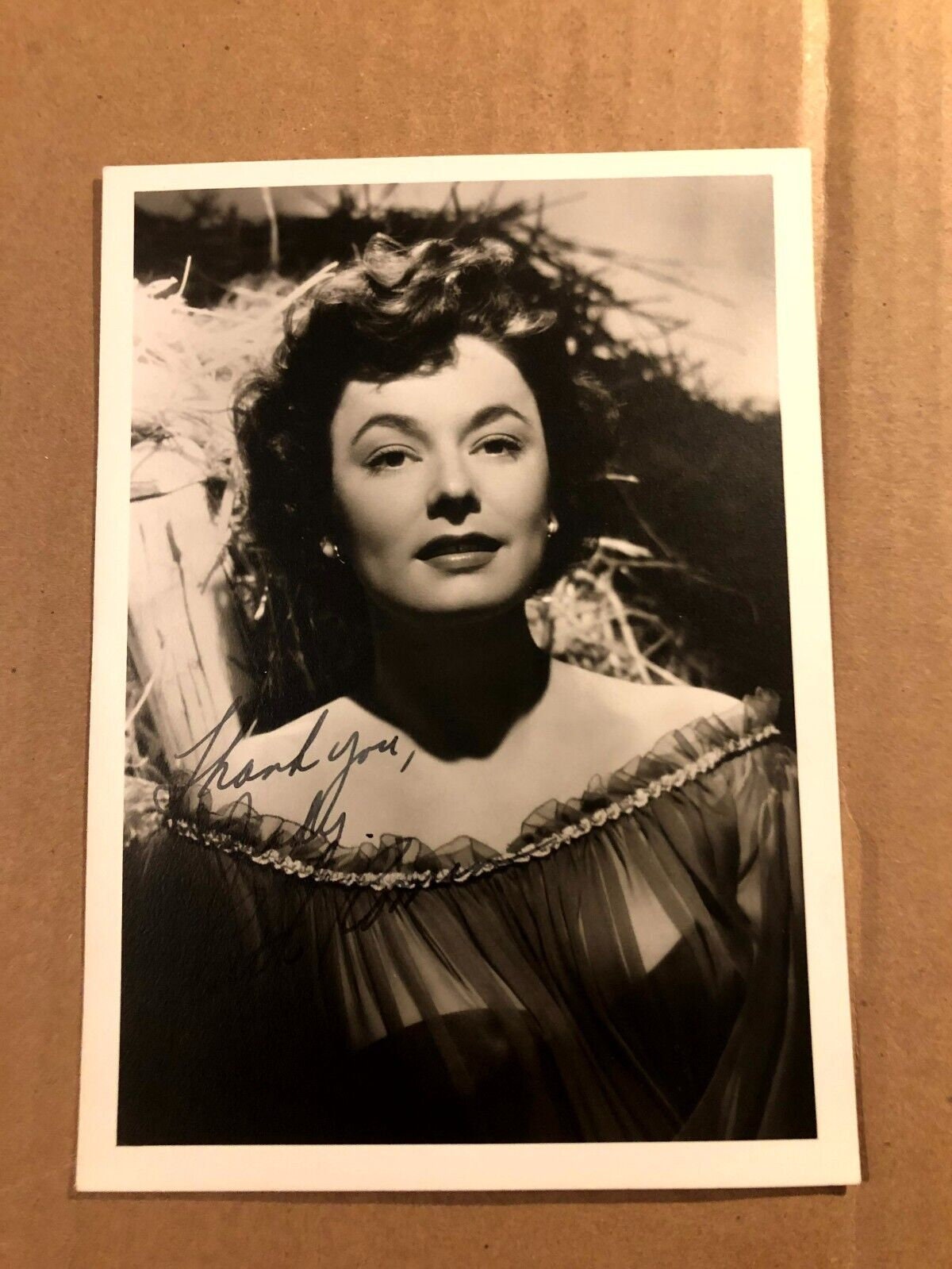 Ruth Roman Beautiful Rare Early Autographed Photo 40s/50s Strangers on ...