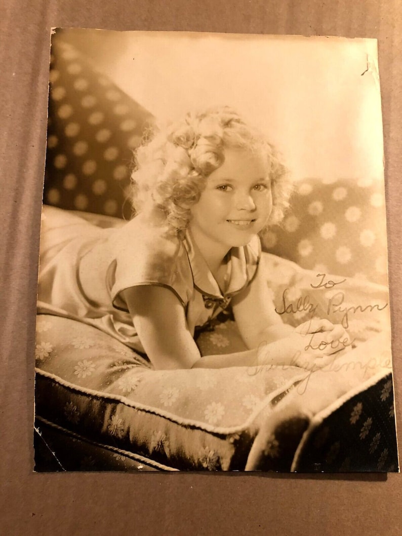 Shirley Temple Very Rare Very Early Original 7/9 Child Autographed ...