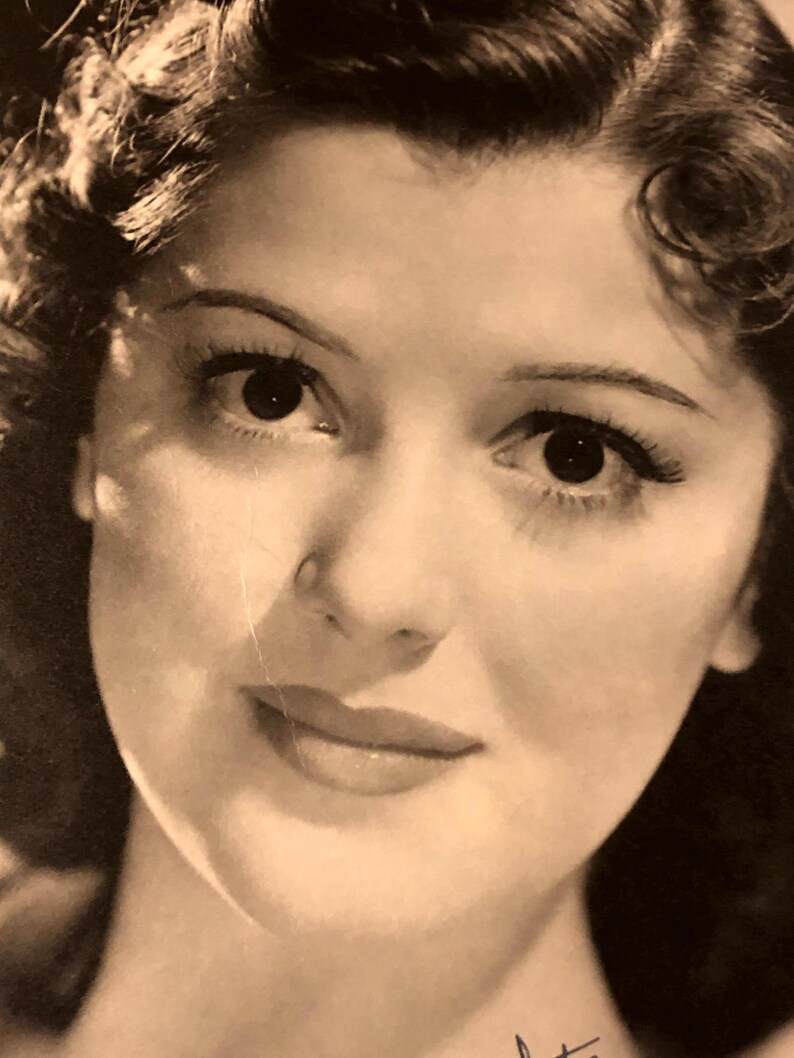 Anne Rutherford Excellent Rare Early Autographed 7/9 Photo 40s GWTW ...