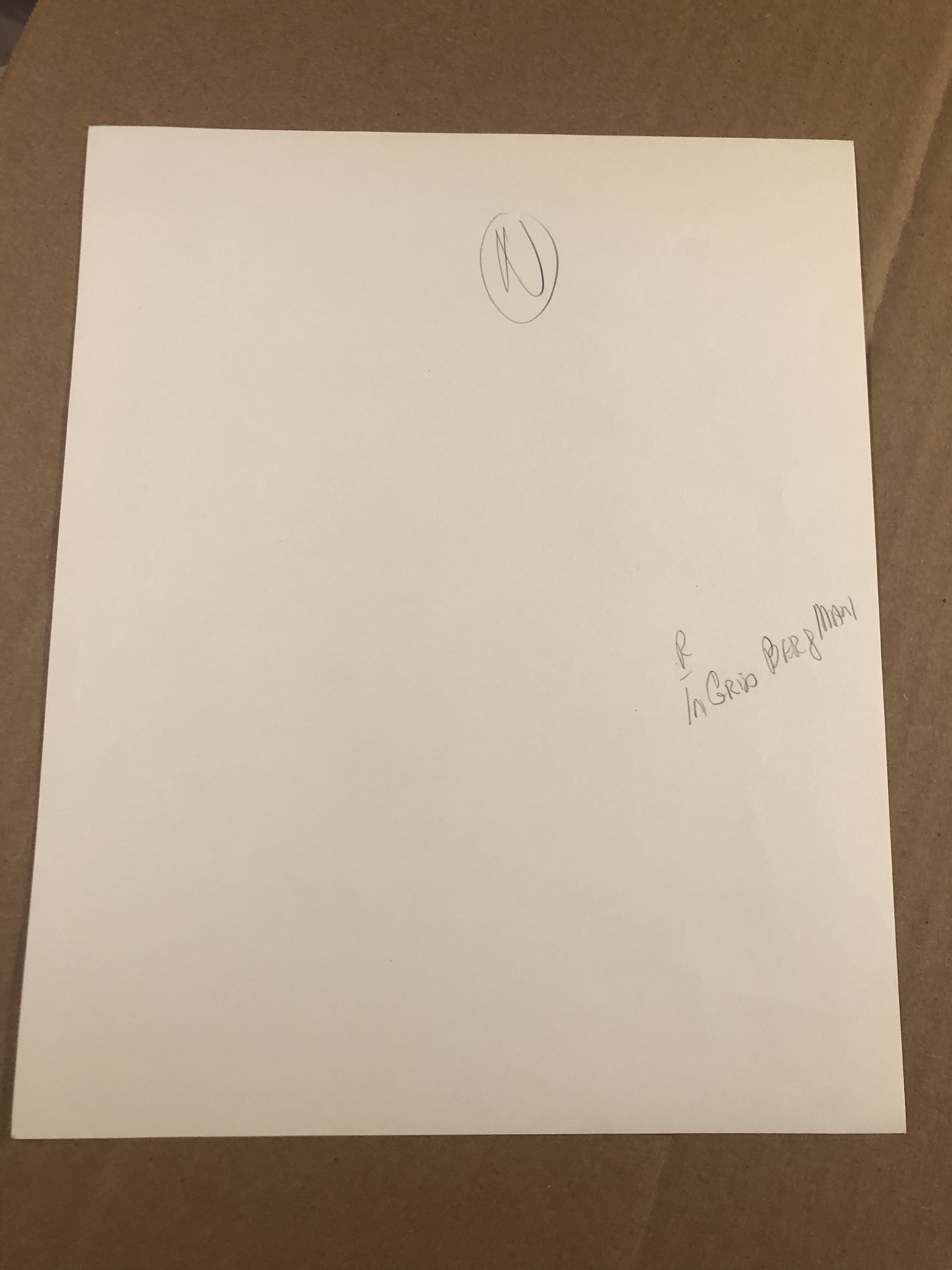 Ingrid Bergman Rare Original Autographed 8/10 Photo Inn Sixth Happiness ...