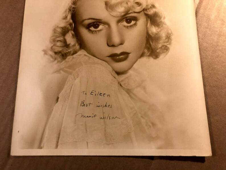 Marie Wilson Very Rare Very Early Autographed 8/10 Pin up Photo 30s ...
