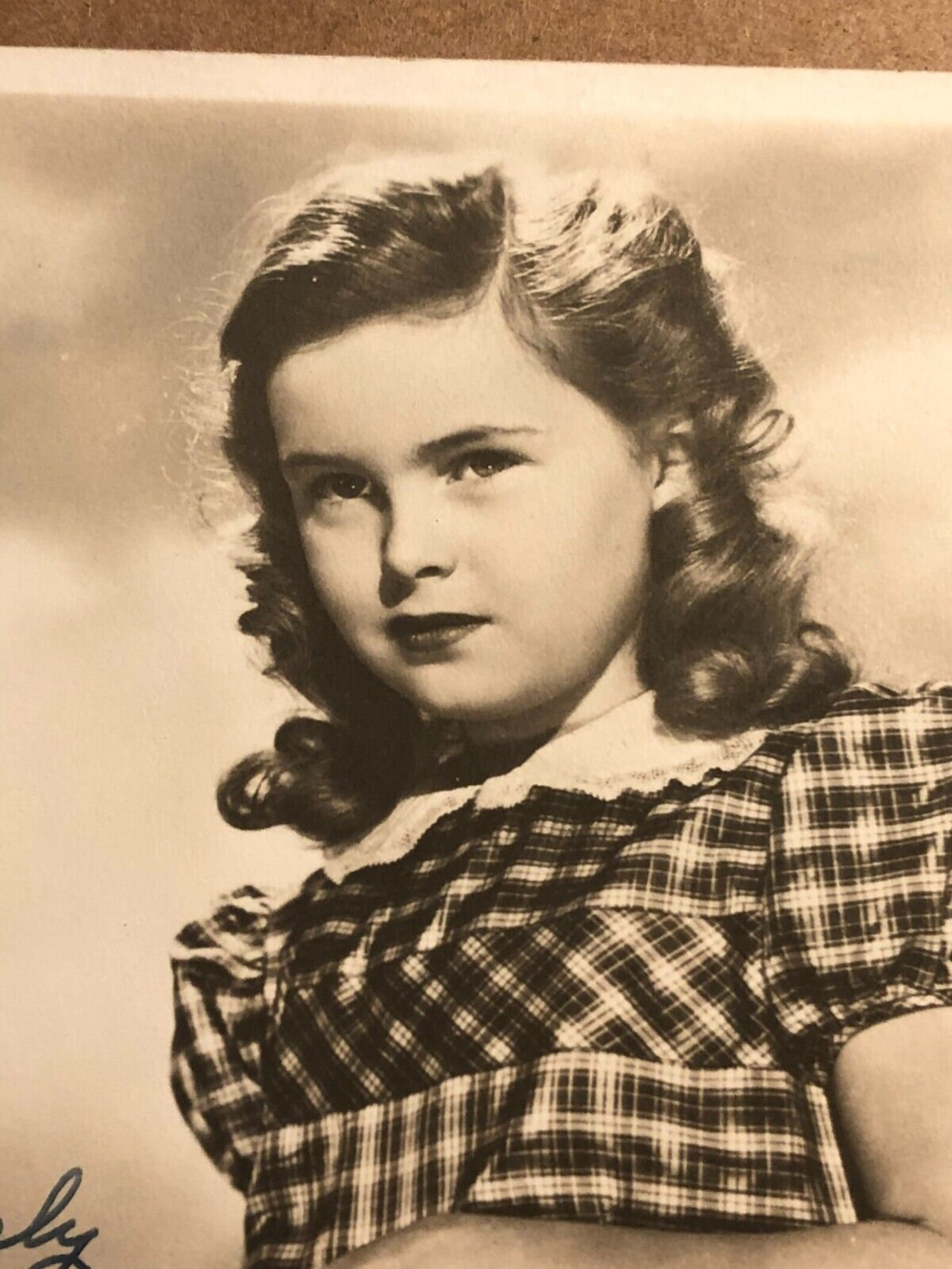 Patty Brady Very Rare Early Autographed Photo 40s Child Star Gasoline ...