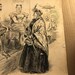 Antique Original Signed Illustration Comic Drawing Side Show Performers ...