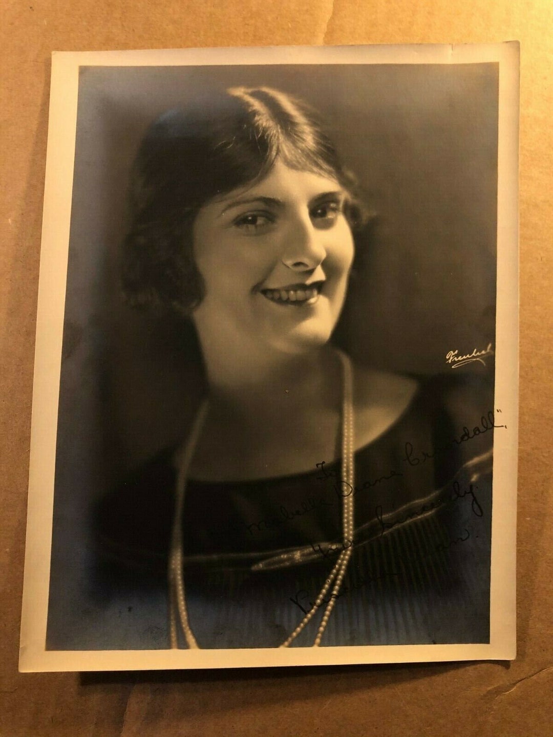 Priscilla Dean Extremely Rare Very Early Autographed Photo 20s Dice ...