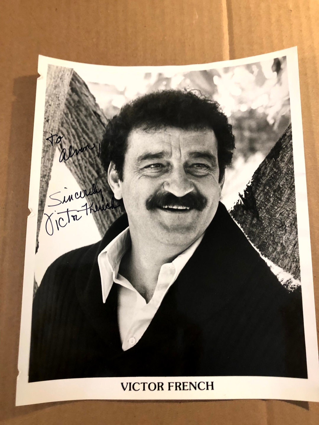 Victor French Rare Autographed 8/10 Photo 70s/80s Little House on the ...