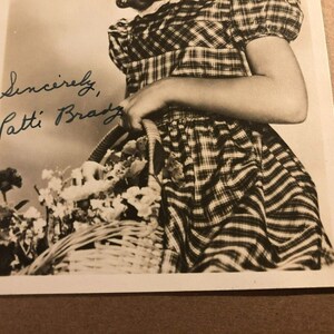 Patty Brady Very Rare Early Autographed Photo 40s Child Star Gasoline ...