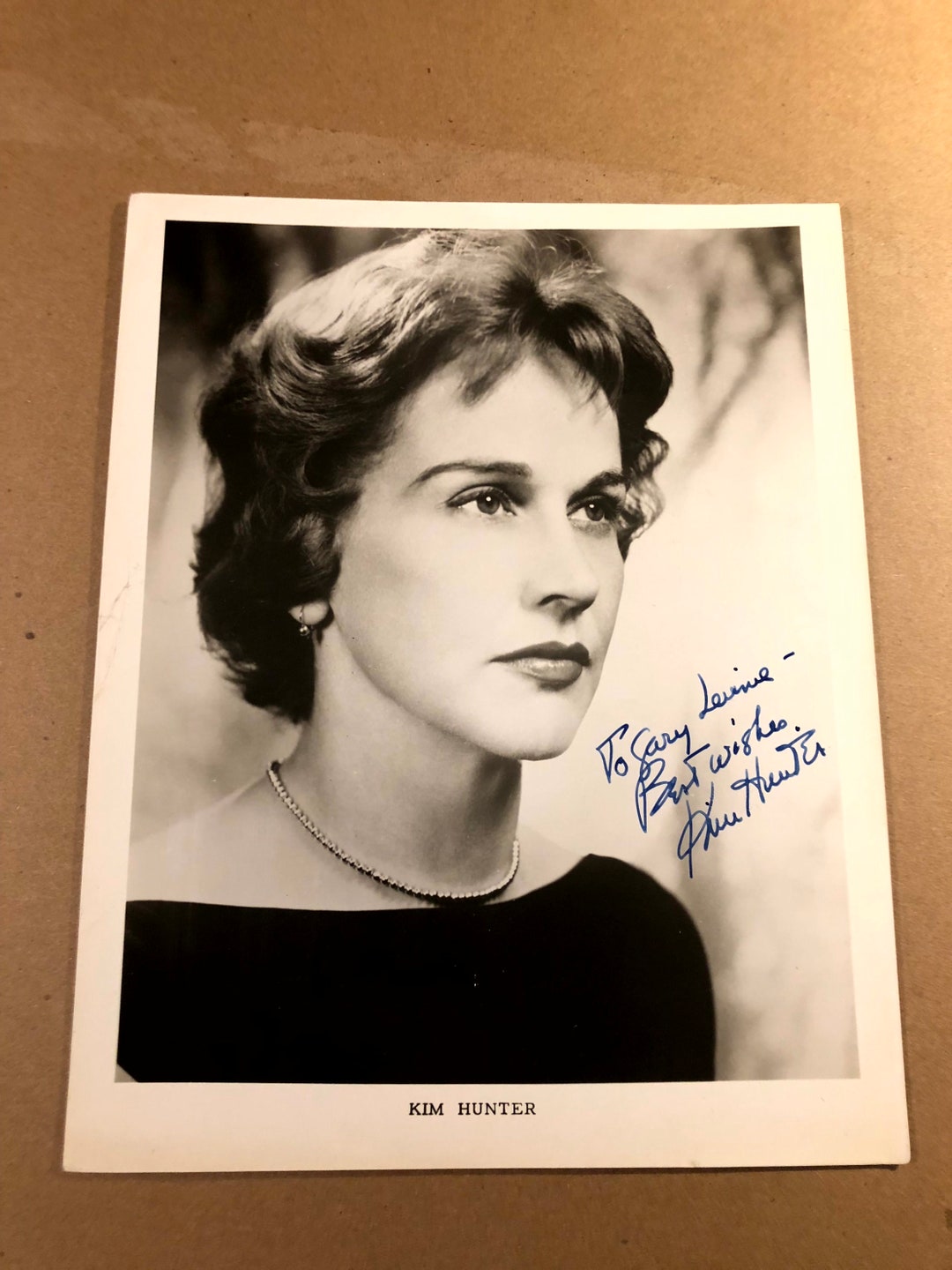 Kim Hunter Rare Early Autographed 8/10 Photo 50s Streetcar Desire - Etsy