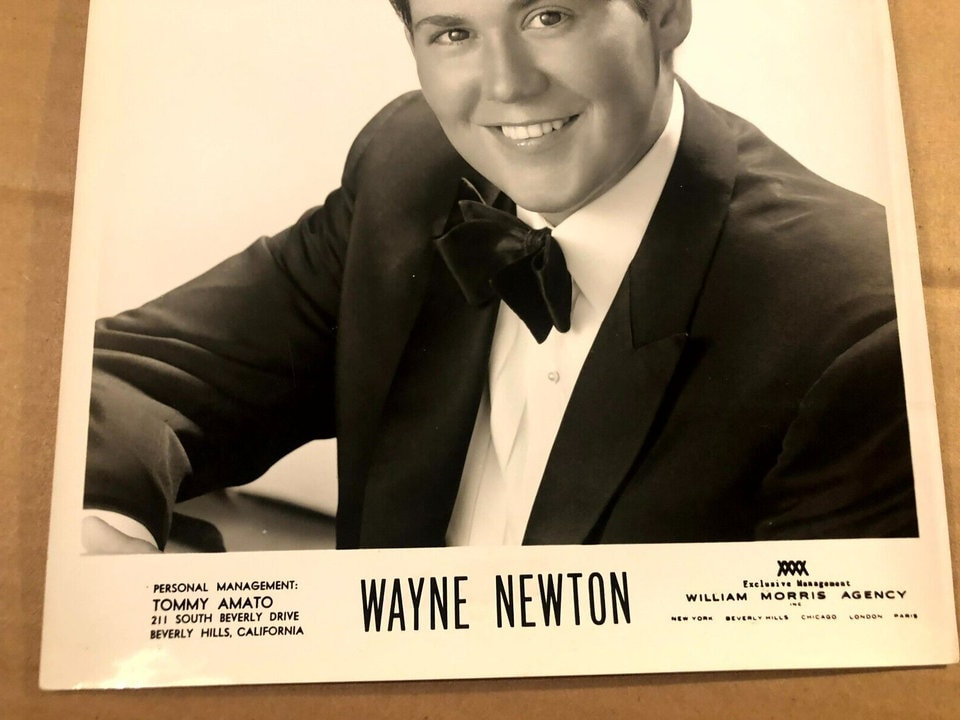 Wayne Newton Rare Very Early Autographed 8/10 Photo From Early 60s - Etsy