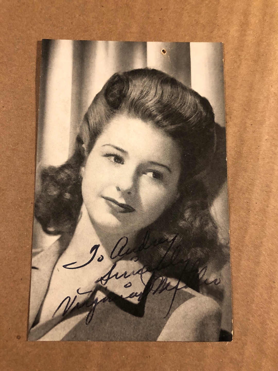 Virginia Weidler Very Rare Early Autographed Photo 40s Philadelphia ...