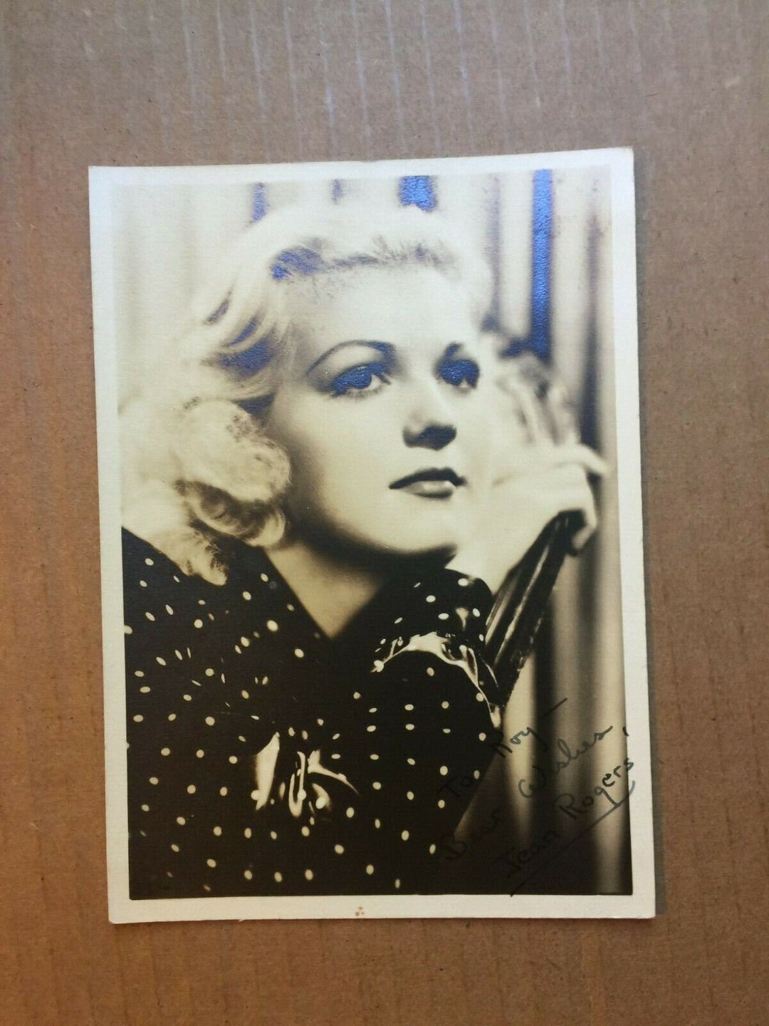 Jean Rogers Rare Early Vintage Autographed Photo W/envelope 1930s Flash ...