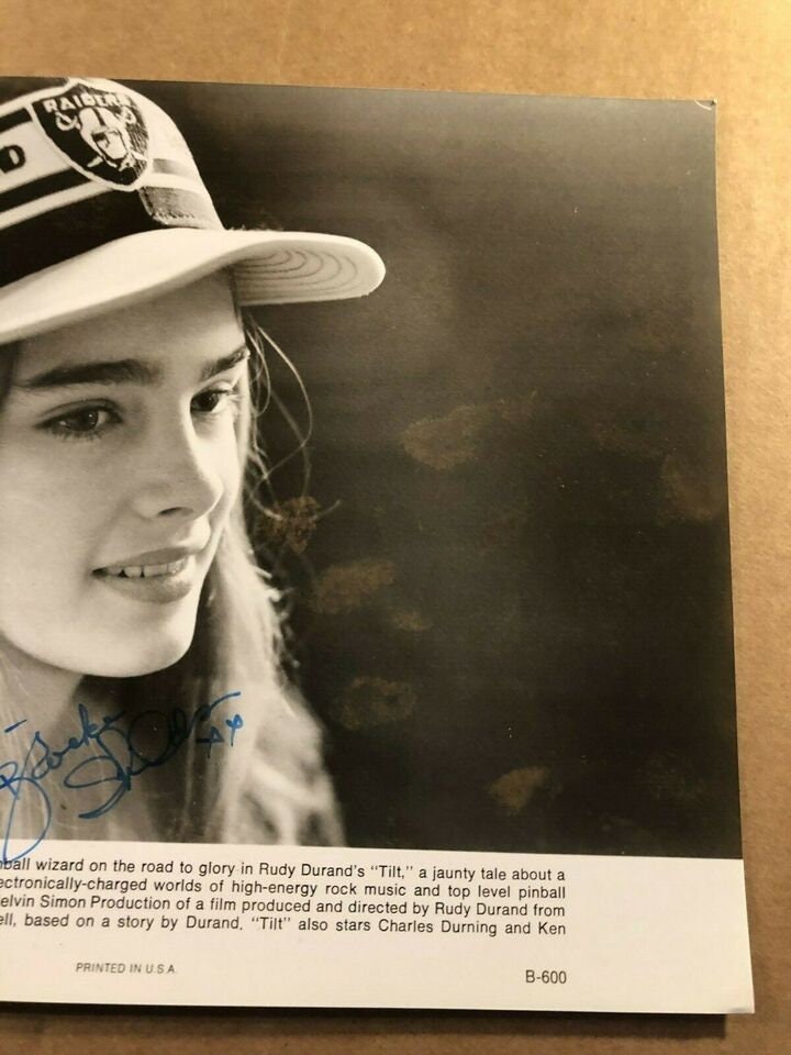Brooke Shields Very Rare Very Early Autographed 8/10 Photo 1979 Tilt ...