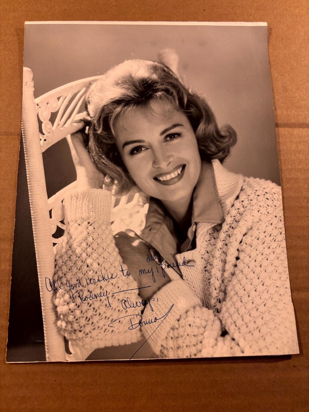 Donna Reed Very Rare Autographed 8/11 Photo Late 50s It's A Wonderful ...
