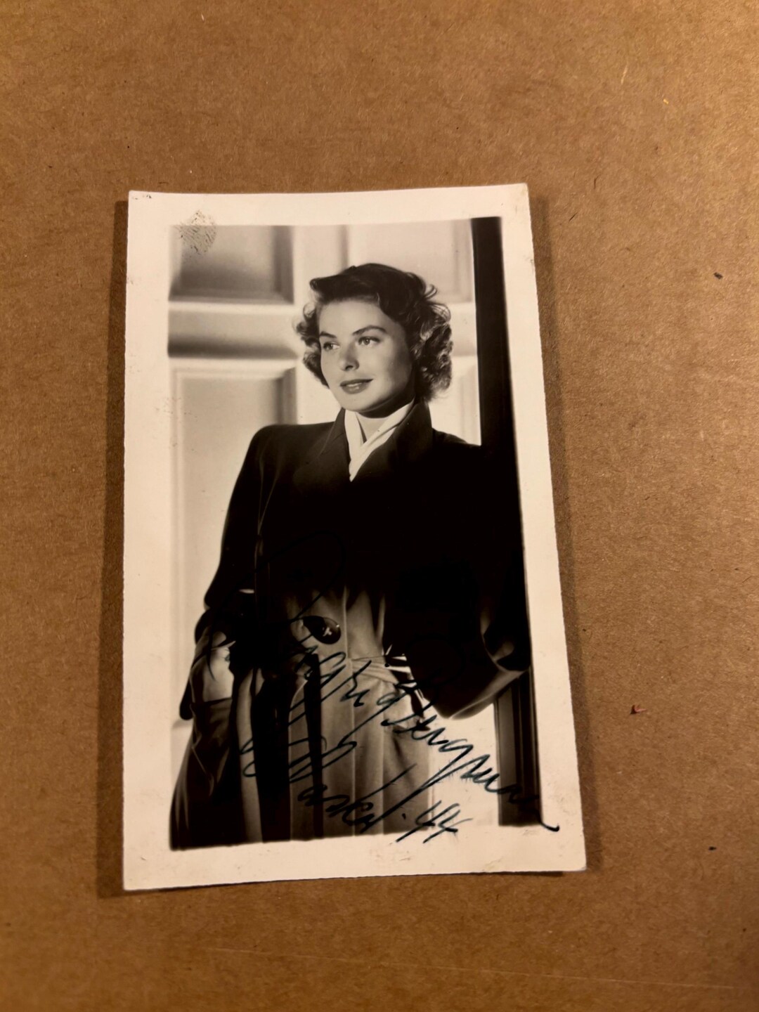 Ingrid Bergman Very Rare Very Early Autographed Small Photo From 1944 ...