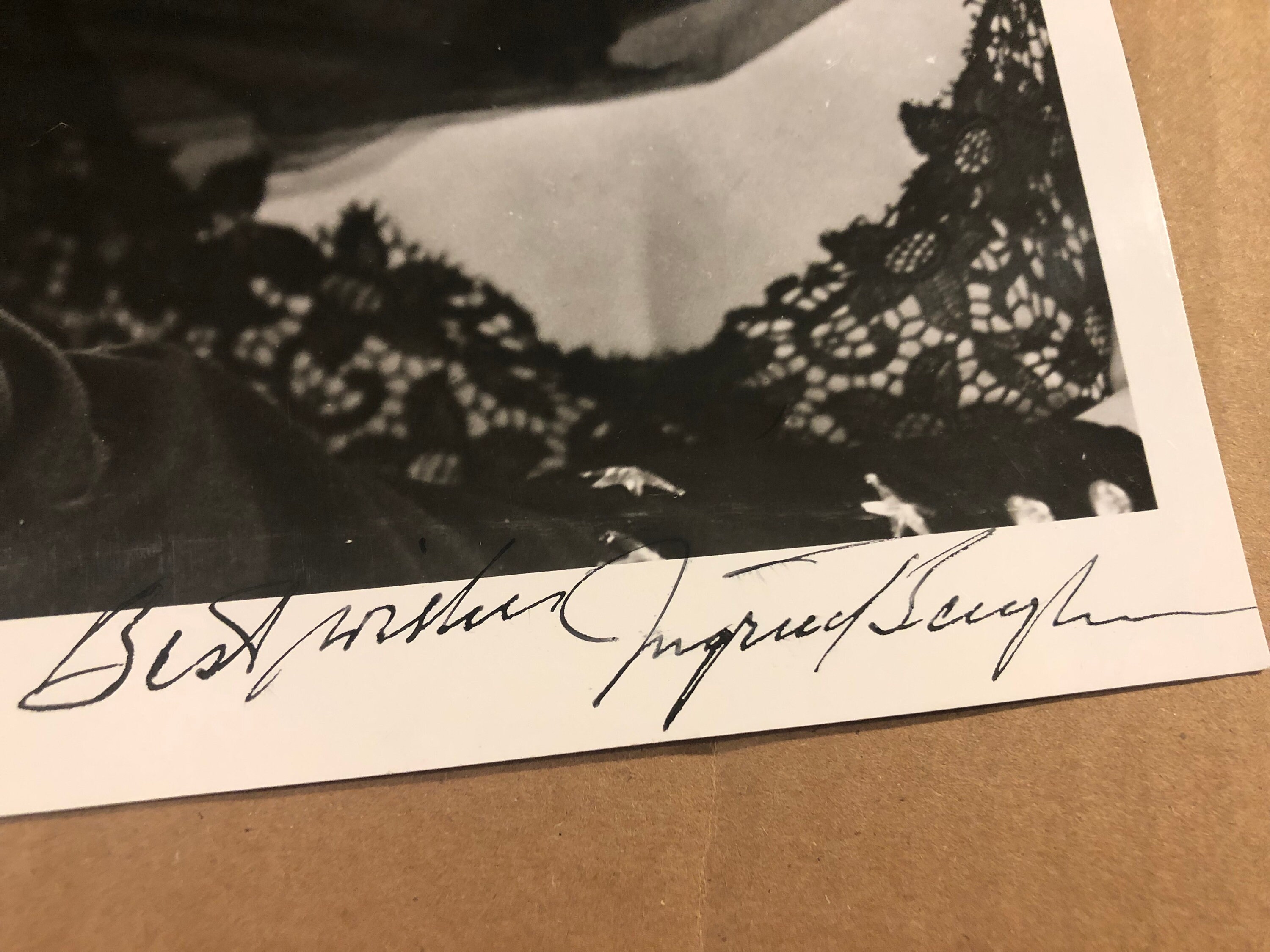 Ingrid Bergman Rare Original Autographed 8/10 Photo Inn Sixth Happiness ...