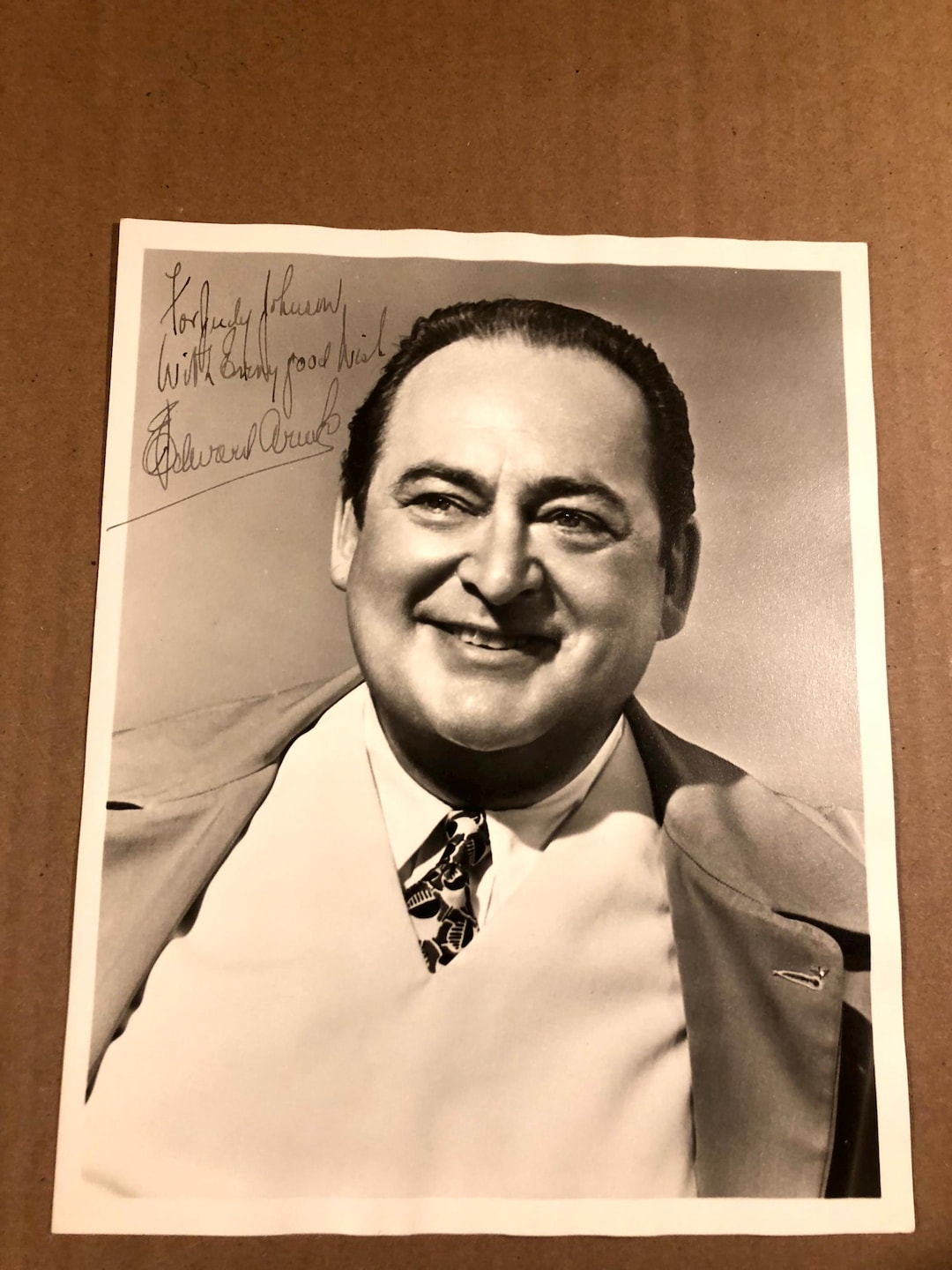 Edward Arnold Wonderful Rare Very Early Autographed 8/10 Photo 30s Mr ...