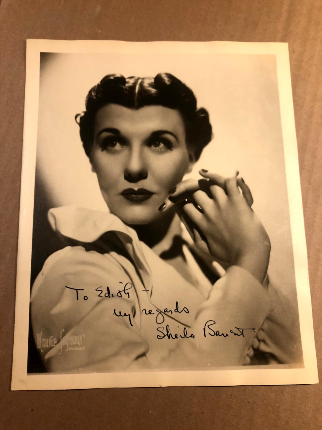 Sheila Barrett Striking Rare Very Early Autographed 8/10 Photo 40s ...