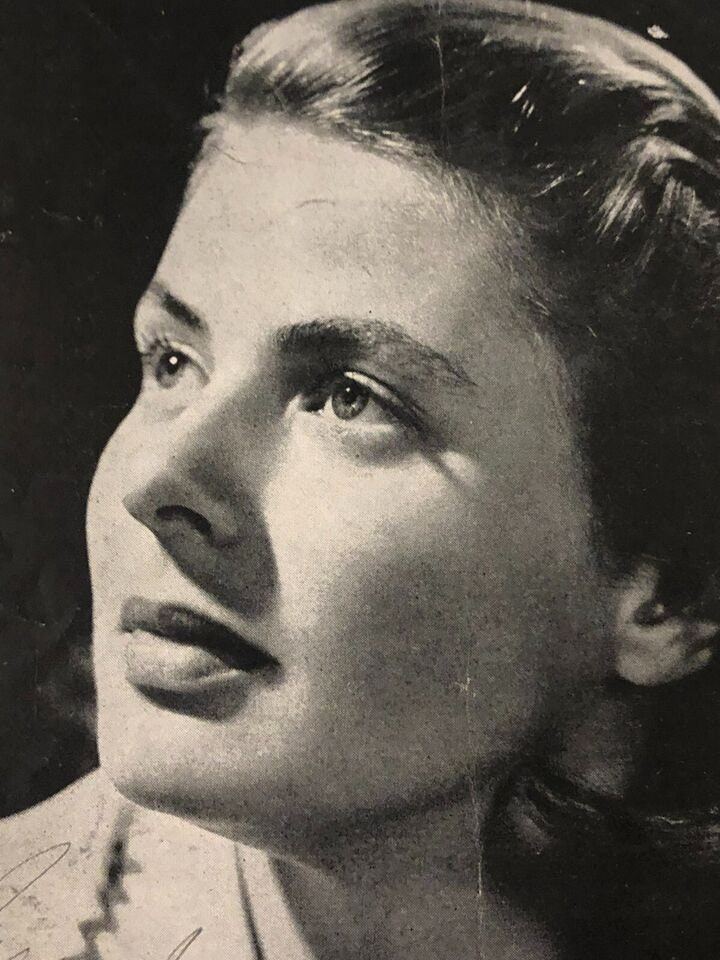Ingrid Bergman Very Rare Very Early Autographed 7/9 Paybill From 1946 ...