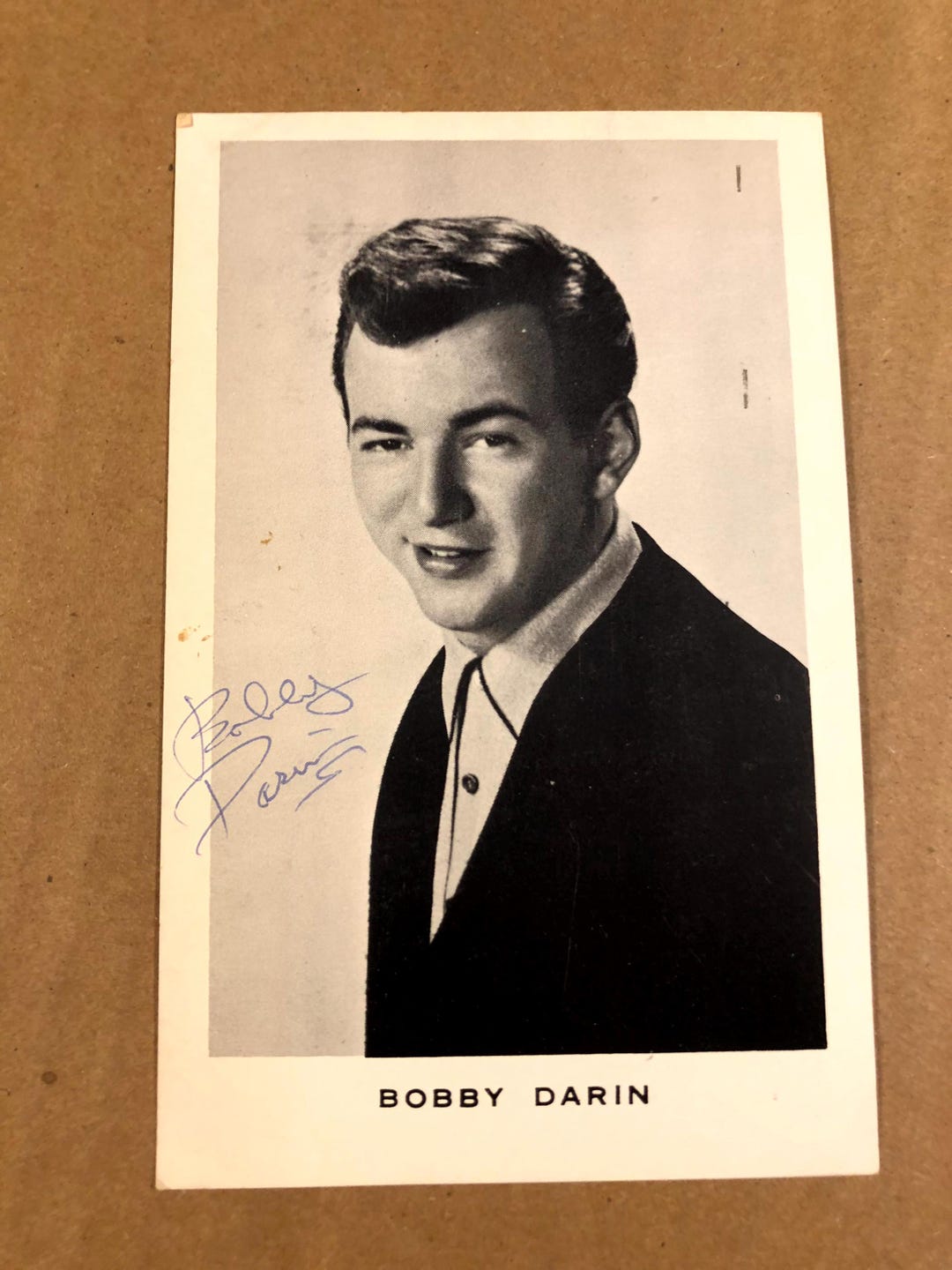Bobby Darin Very Rare Very Early Autographed Postcard 1950s Come ...