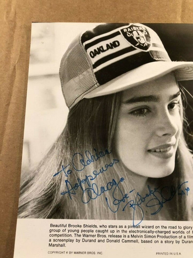 Brooke Shields Very Rare Very Early Autographed 8/10 Photo 1979 Tilt ...