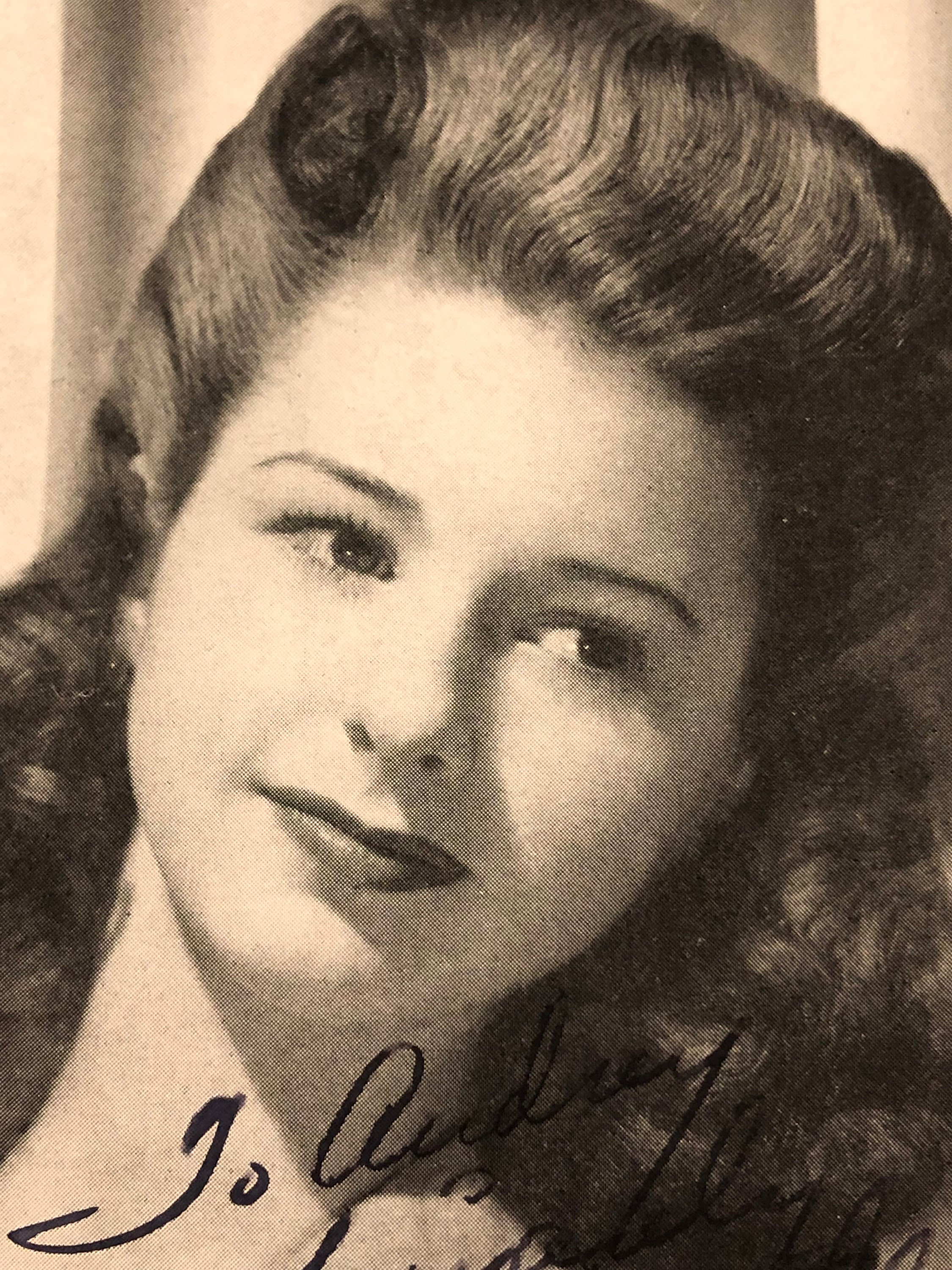 Virginia Weidler Very Rare Early Autographed Photo 40s Philadelphia ...