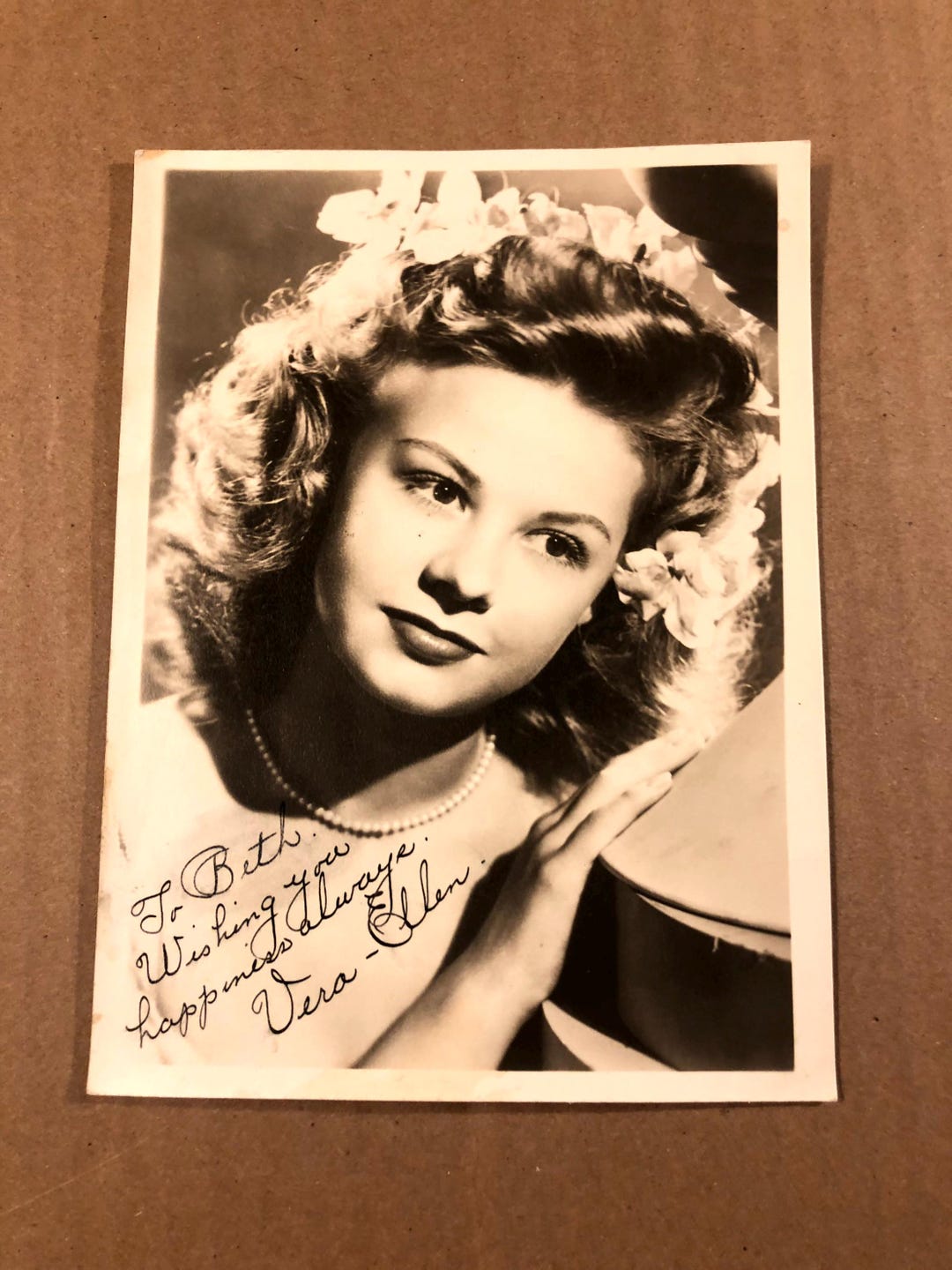 Vera-ellen Rare Very Early Autographed Photo '40s on the Town - Etsy